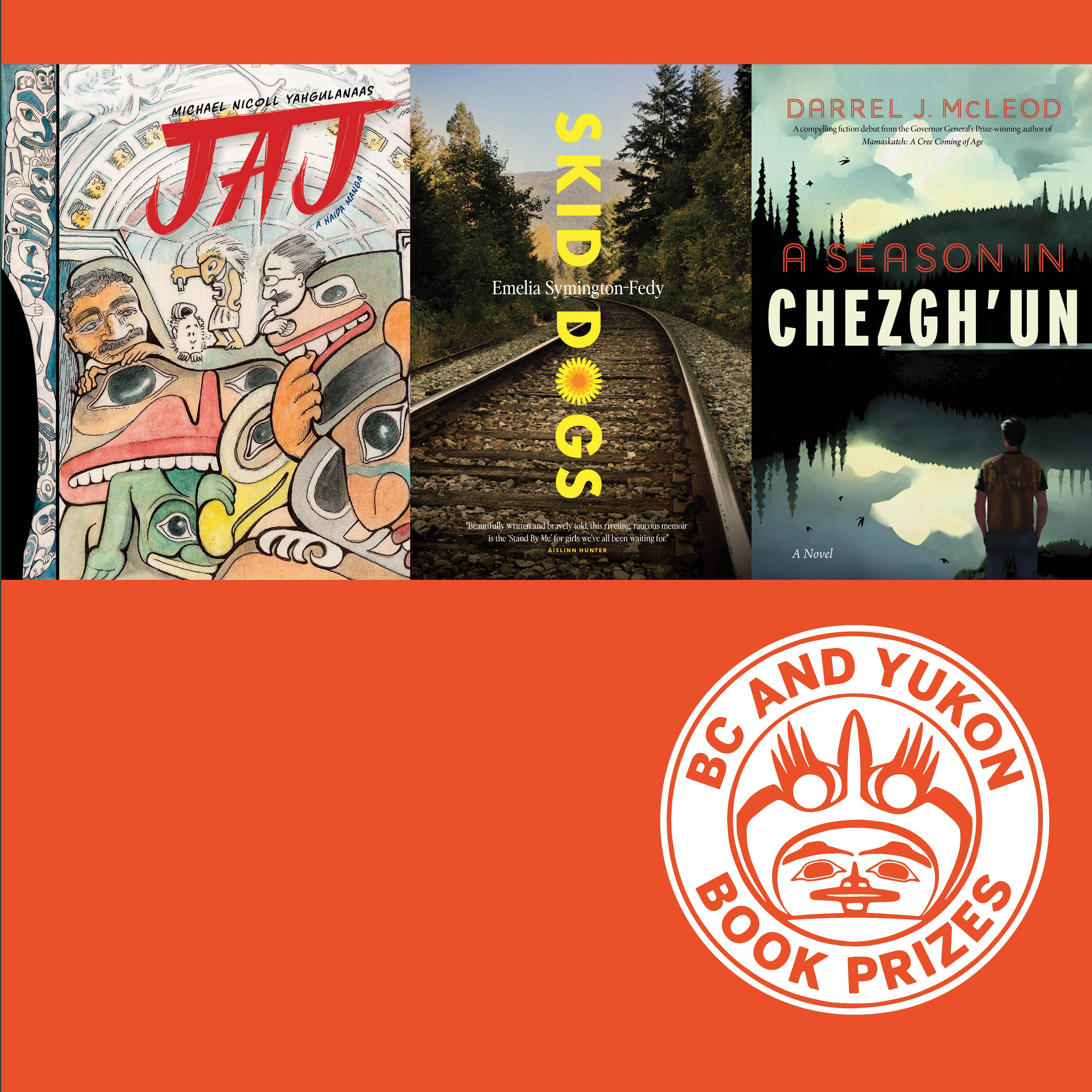 Three Douglas & McIntyre authors nominated for the BC and Yukon Book P